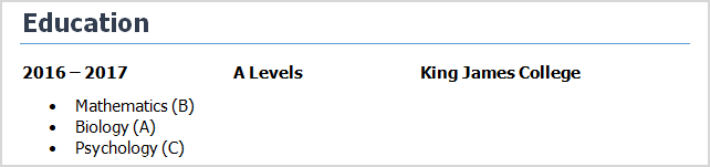 CV Education Section Examples Tips And Qualifications 
